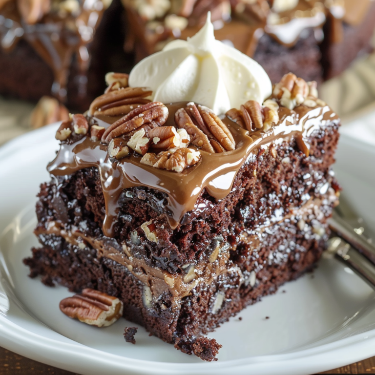 Chocolate Turtle Cake