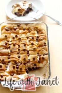 Ovenbaked Salted Caramel S’mores Casserole