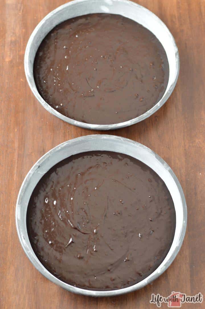 Skinny Dark Chocolate Cake with Cream Cheese Frosting