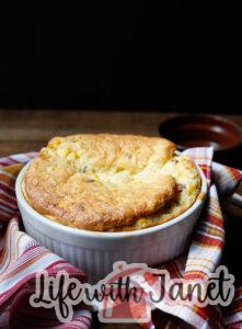 Bacon Cheddar Corn Spoon Bread