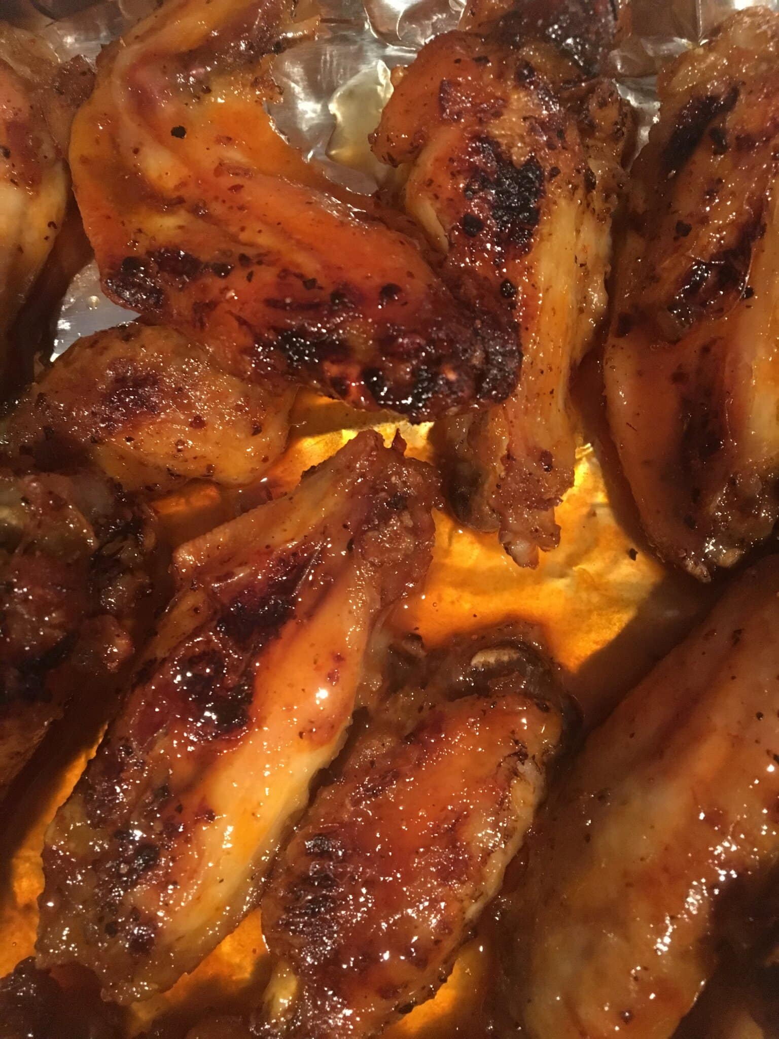 Fried Wing Flats Drizzled with Honey Lemon Pepper