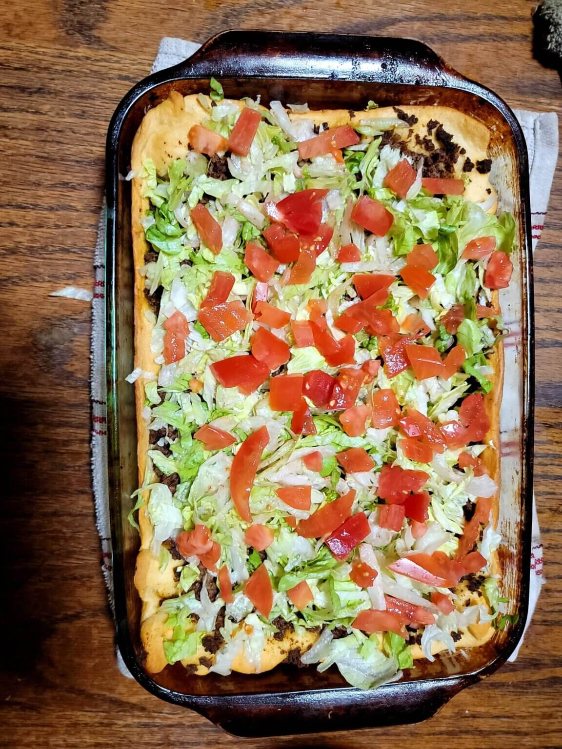Crescent Roll Taco Bake recipe