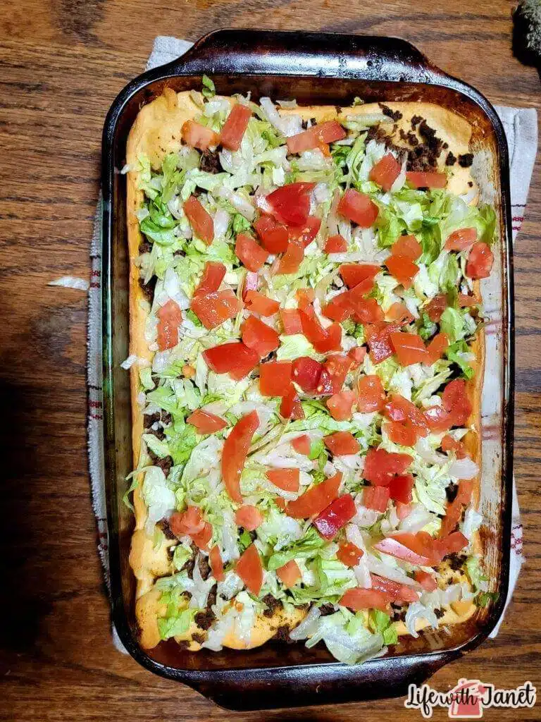 Crescent Roll Taco Bake recipe