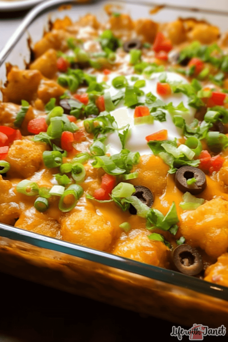 Taco Tater Tot Casserole