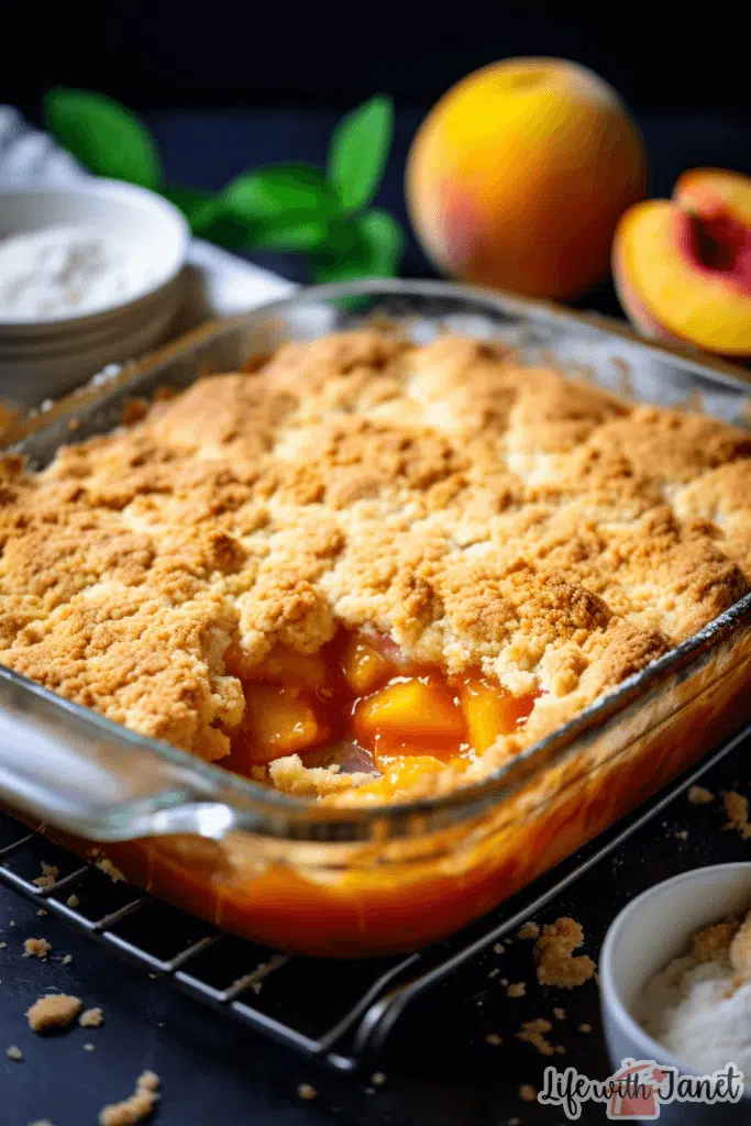 Triple Crust Peach Cobbler