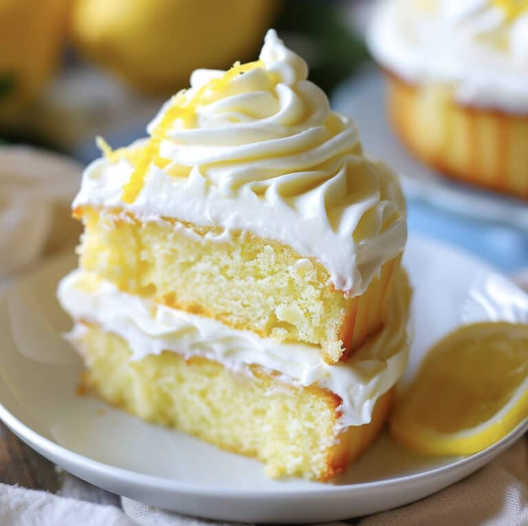 Lemon Velvet Cake with Lemon Cream Cheese Frosting