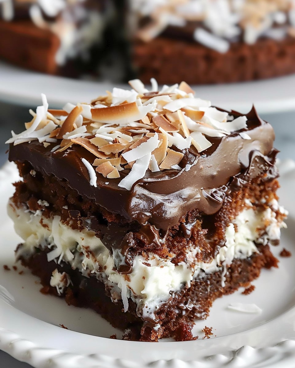 Mounds Poke Cake