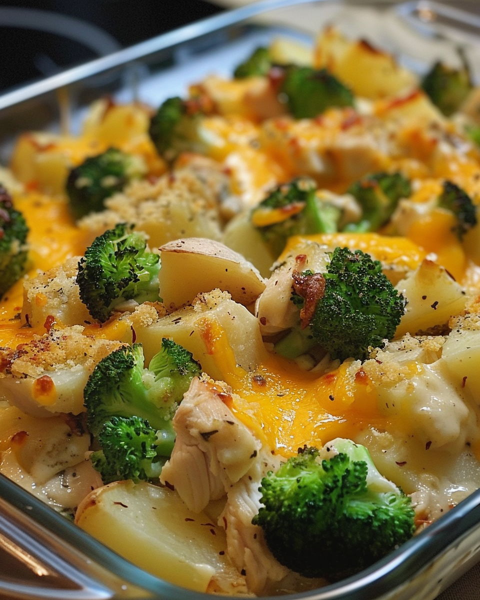 Baked Potato Chicken Broccoli Casserole