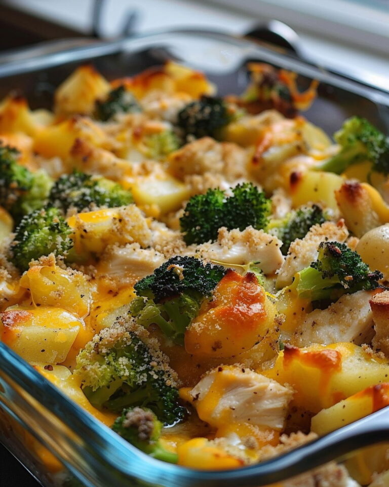 Baked Potato Chicken Broccoli Casserole