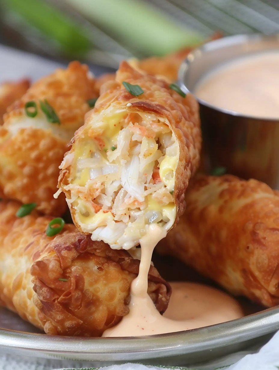 Crab Cake Egg Rolls