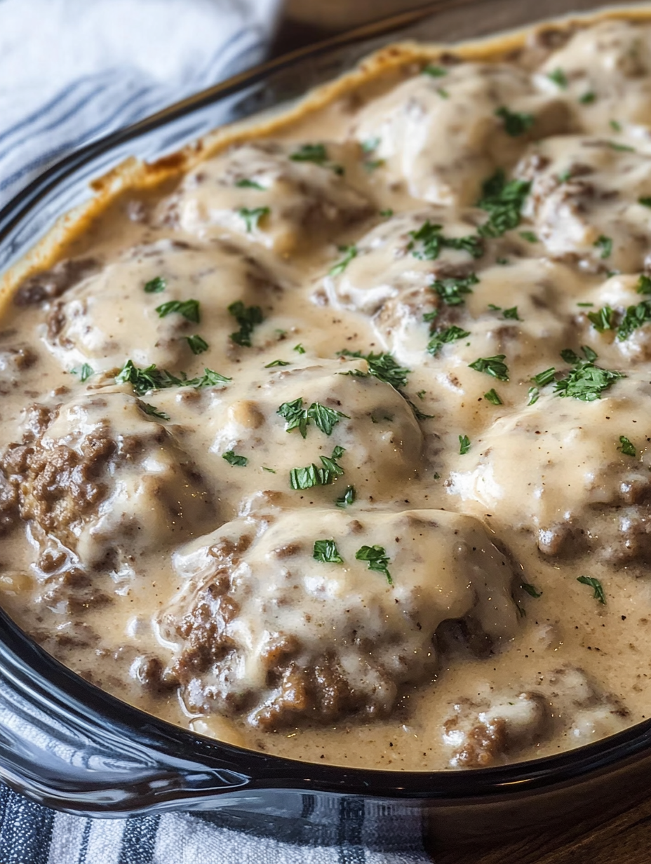 Amish Hamburger Steak Bake