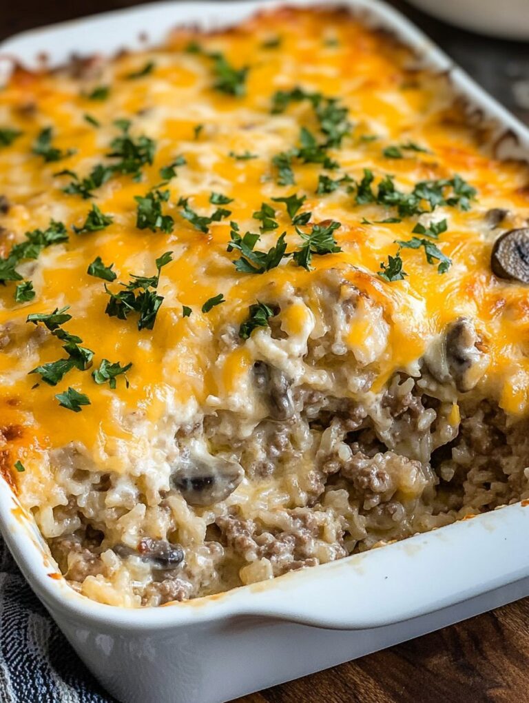 Beef and Rice Casserole