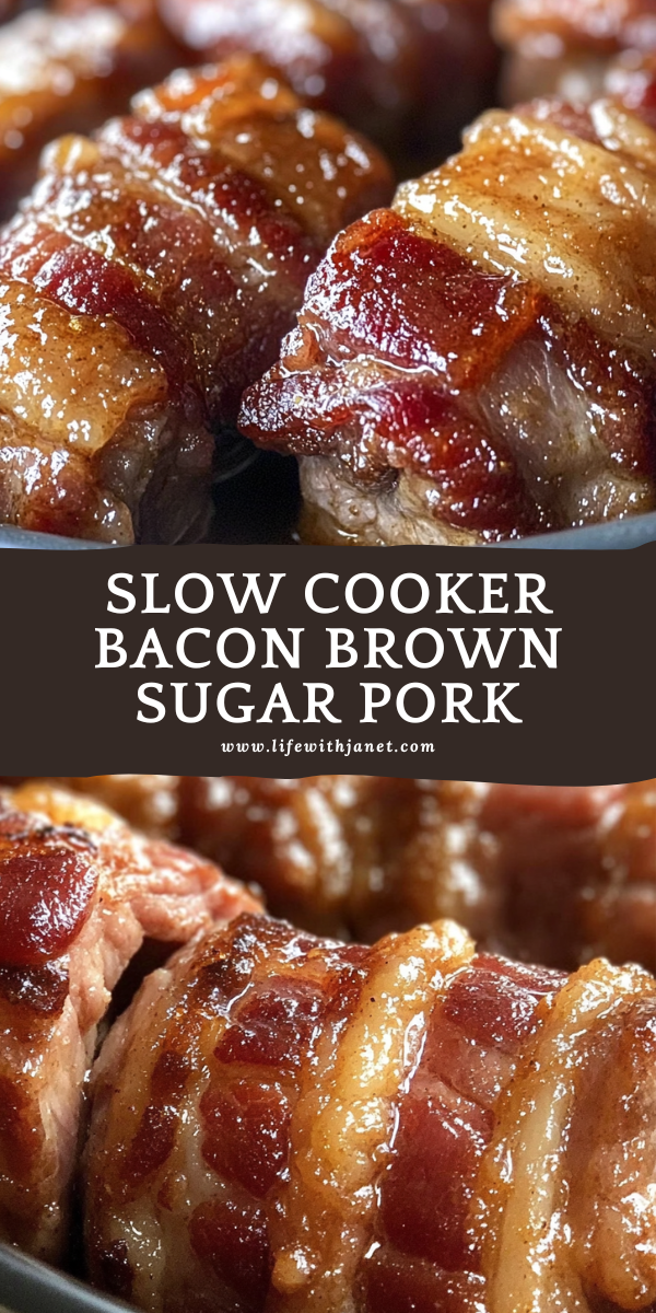 Slow Cooker Bacon Brown Sugar Pork