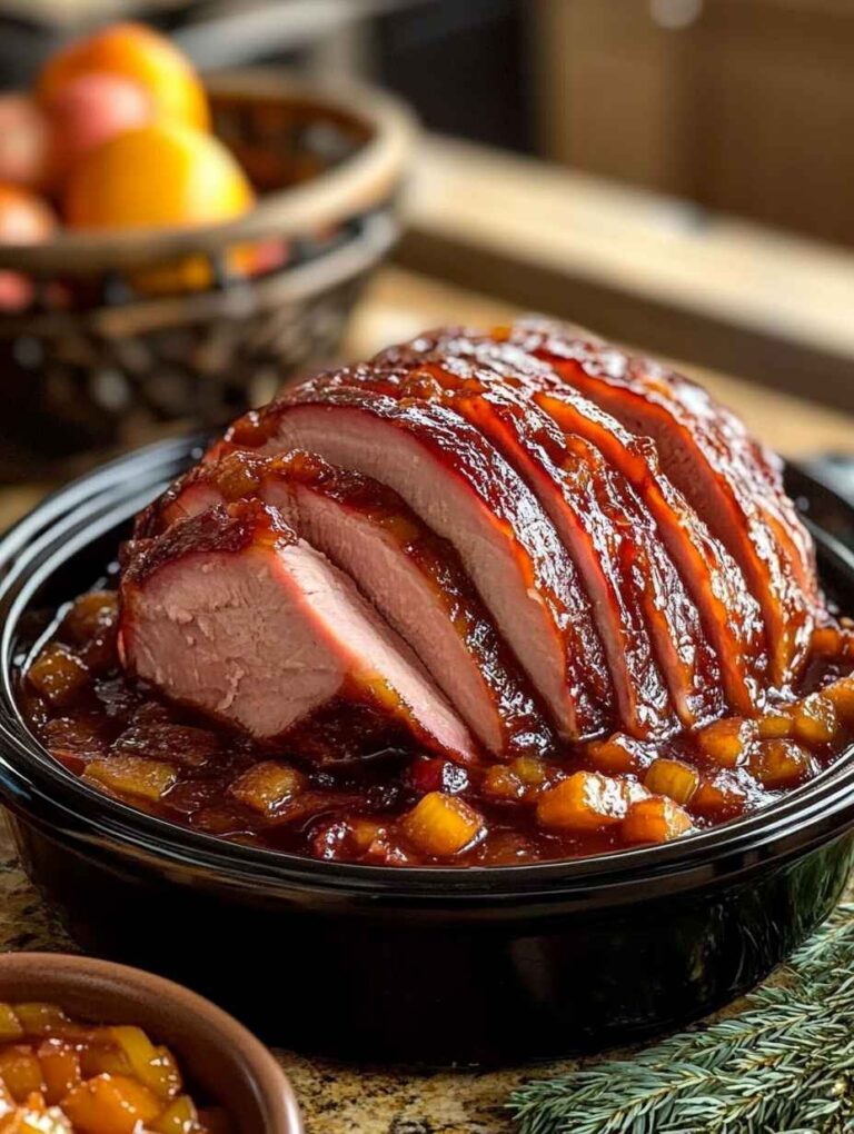 Slow Cooker Amish Christmas Ham