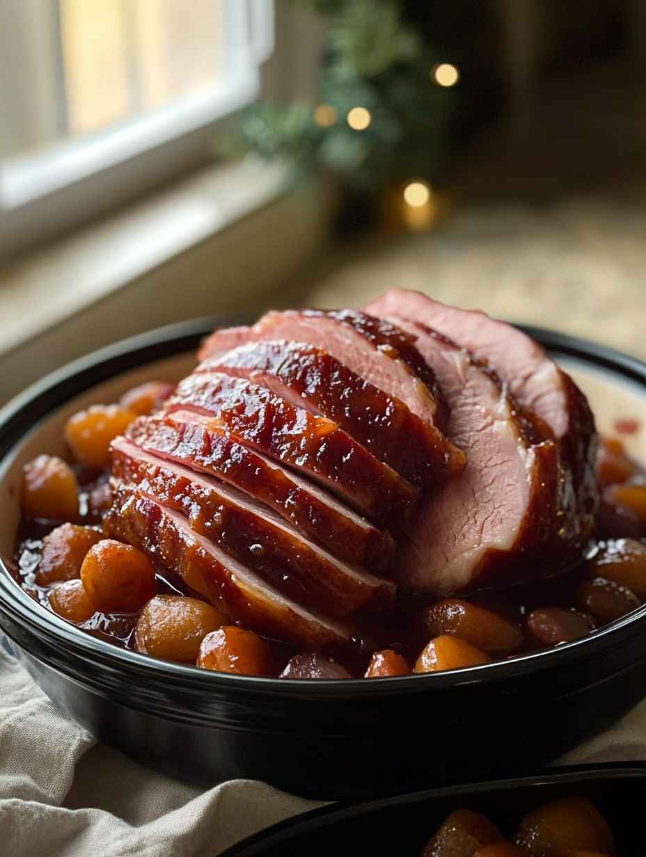 Slow Cooker Amish Christmas Ham