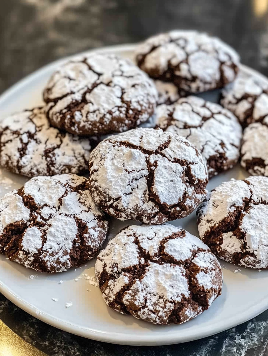Chocolate Crinkle Cookies