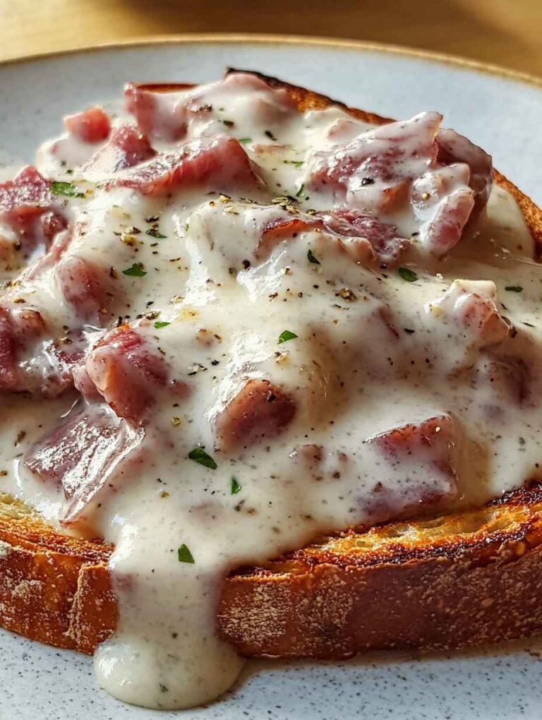 Creamed Chipped Beef on Toast