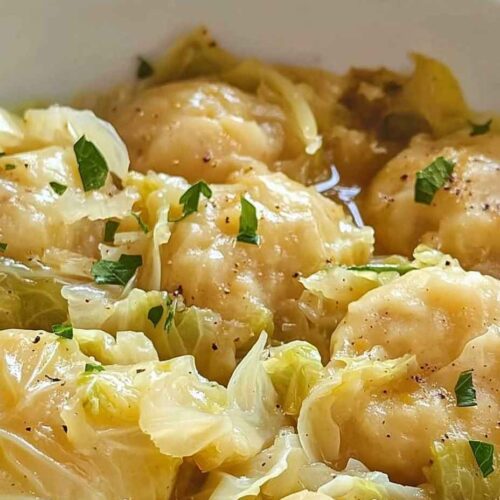 German Cabbage and Dumplings