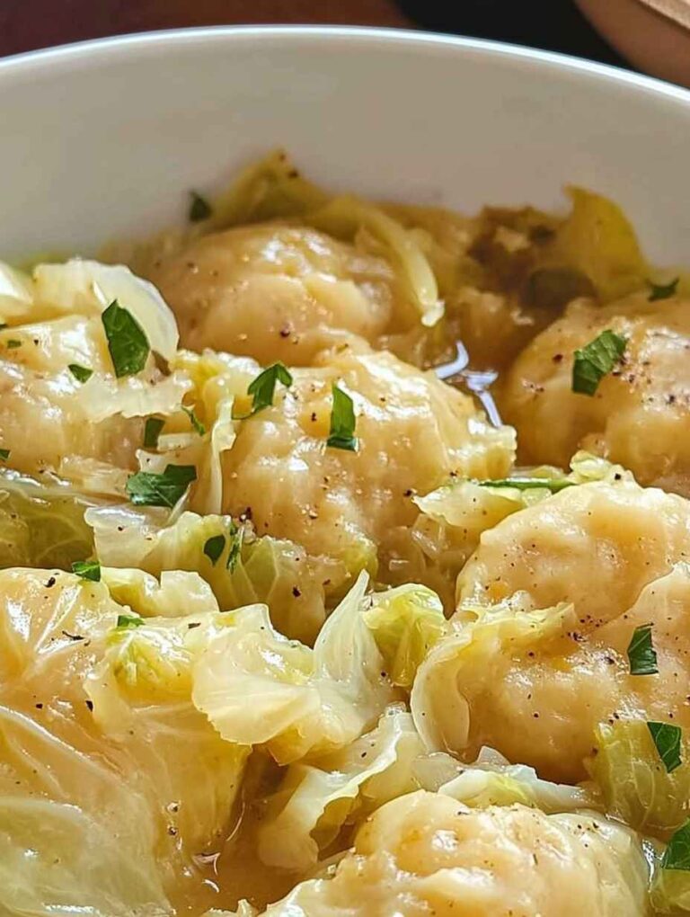 German Cabbage and Dumplings