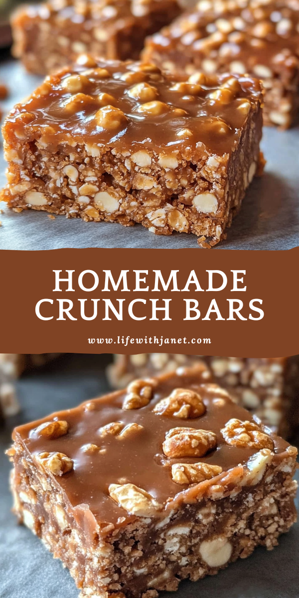 Easy Homemade Crunch Bars