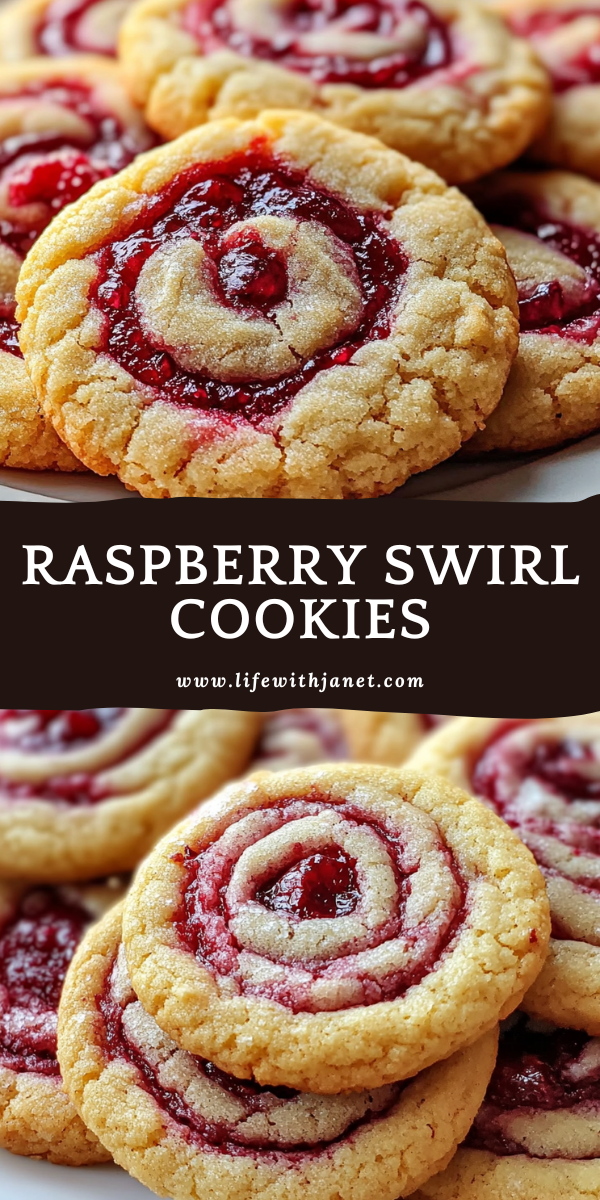 Raspberry Swirl Cookies