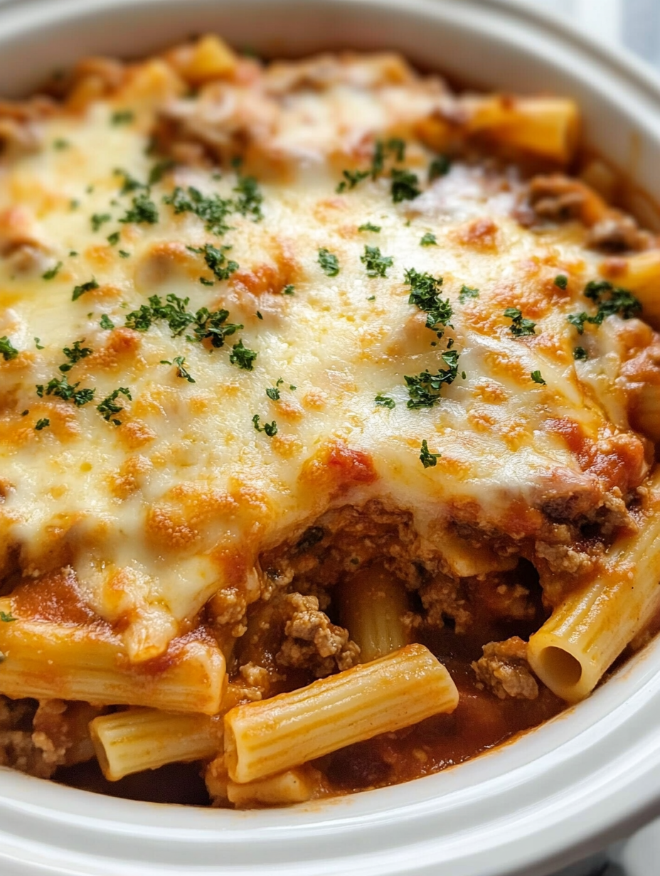Slow Cooker Baked Ziti