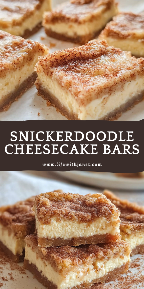 Snickerdoodle Cheesecake Bars