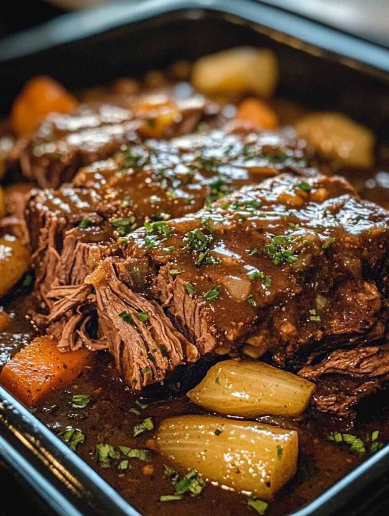 Easy 3 Packet Slow Cooker Pot Roast