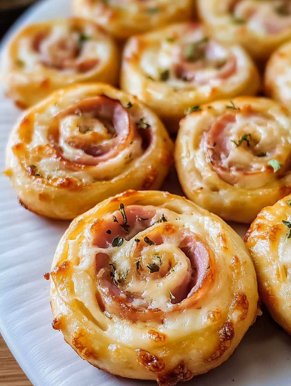 Easy Ham and Cheese Pinwheels