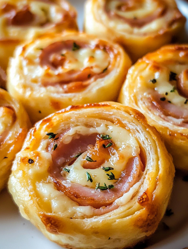 Easy Ham and Cheese Pinwheels
