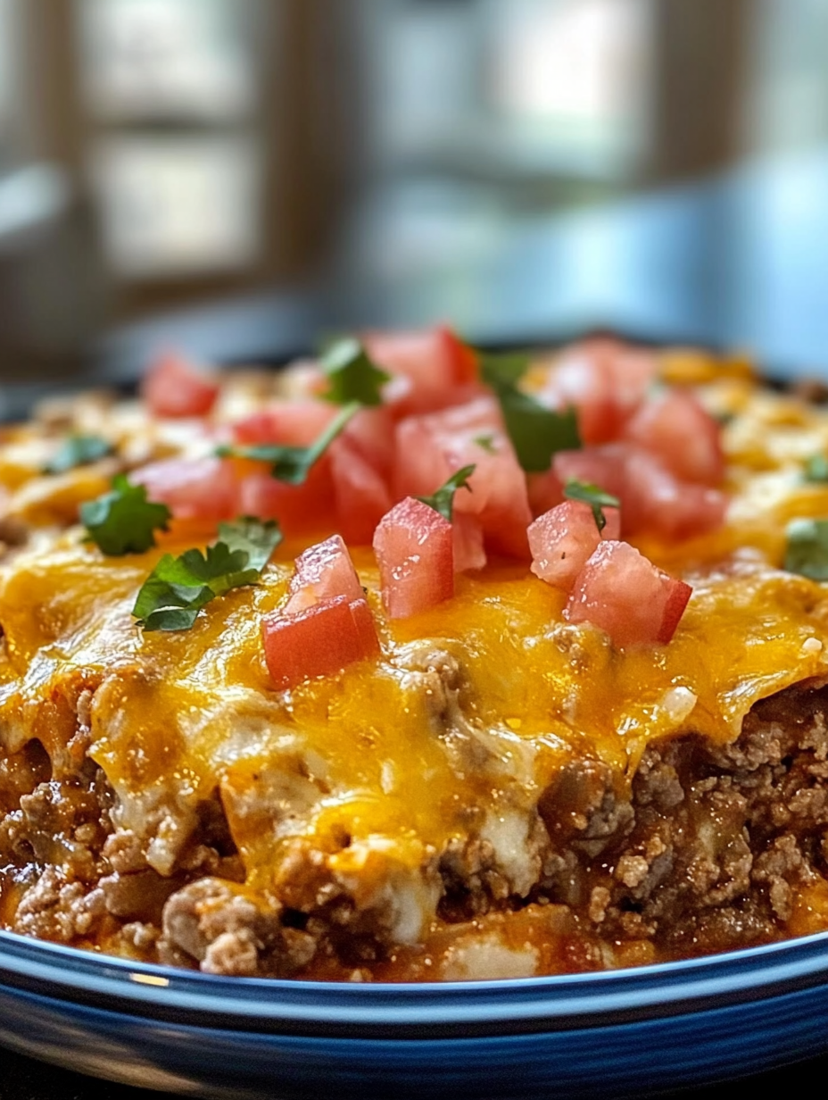 Loaded Taco Beef Casserole