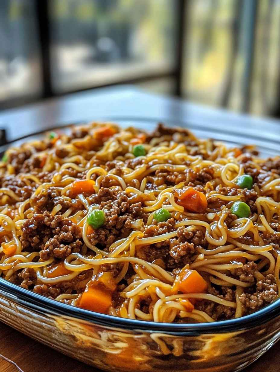 Grandma’s Ground Beef Chow Mein Casserole