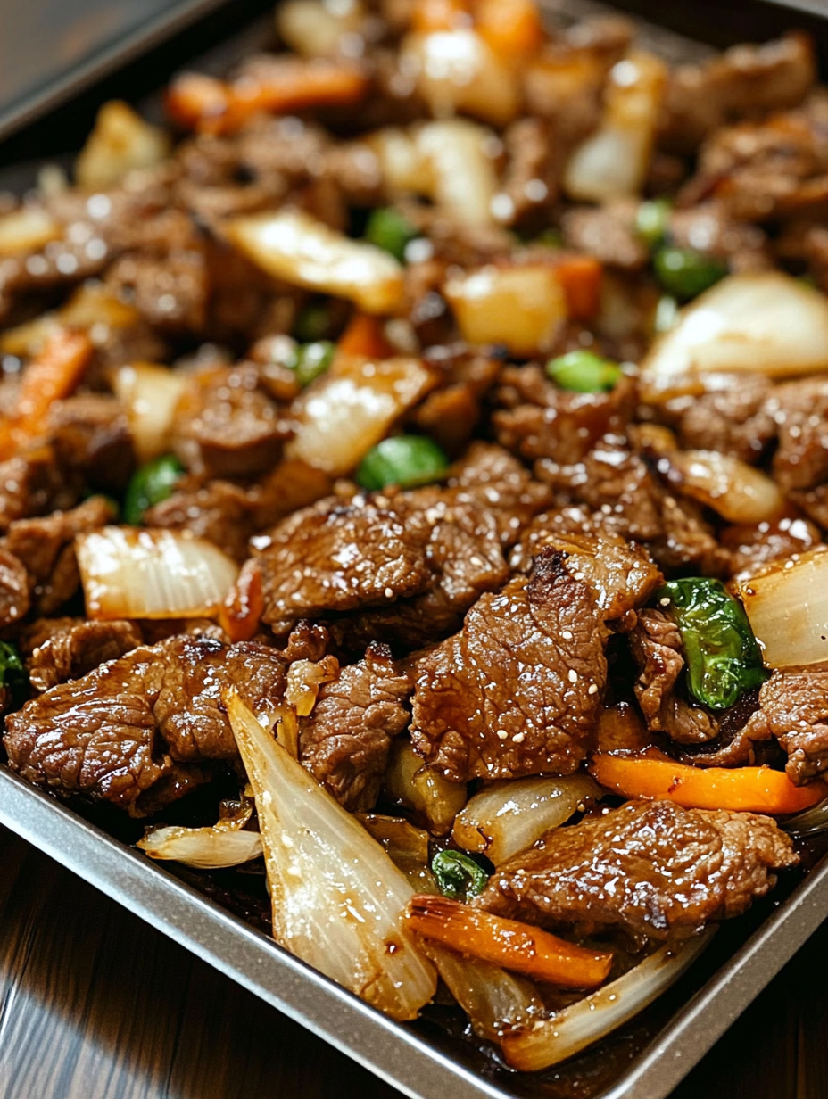 Easy Sheet Pan Beef Bulgogi