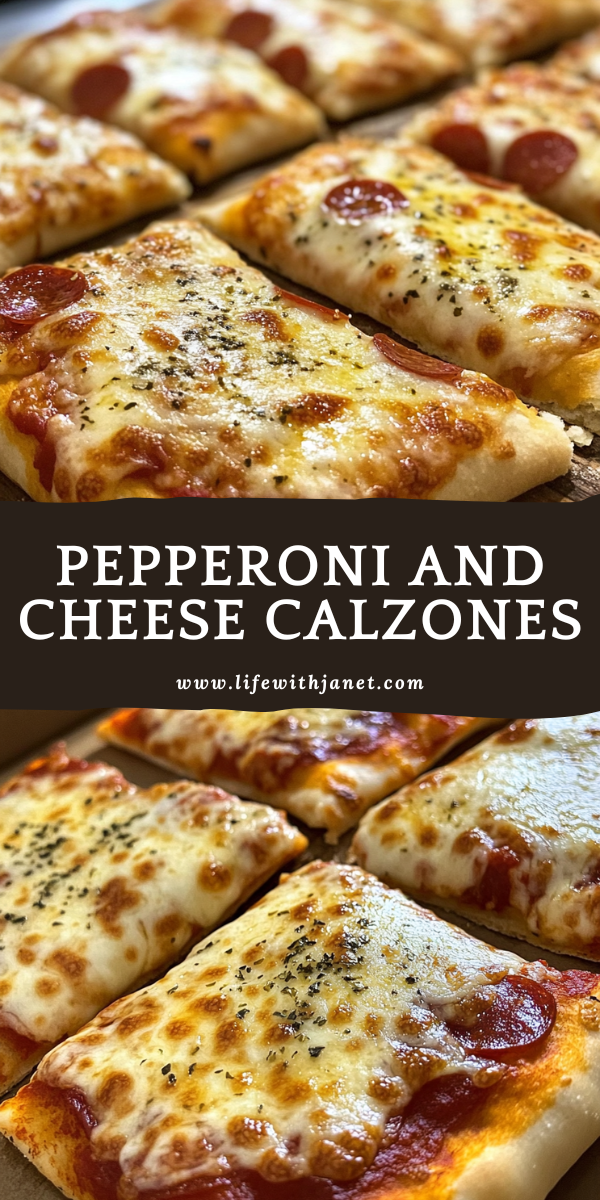 Pepperoni and Cheese Calzones