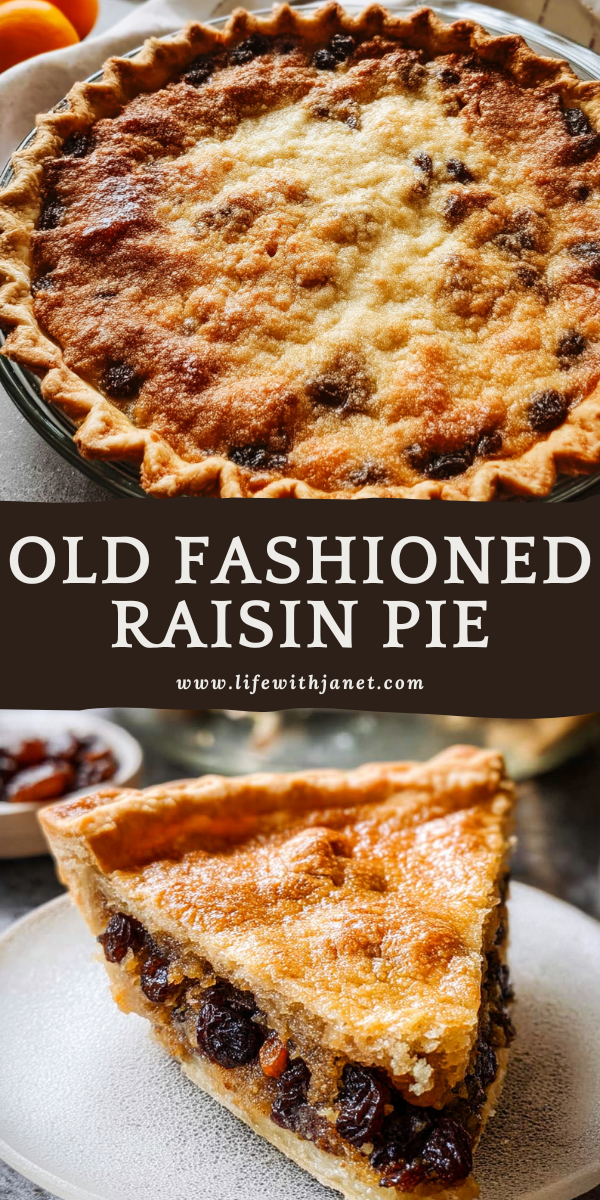 Old Fashioned Raisin Pie