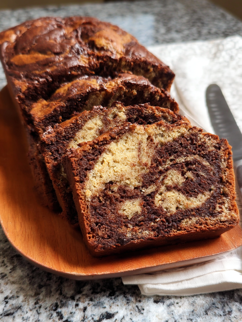 Marbled Chocolate Banana Bread