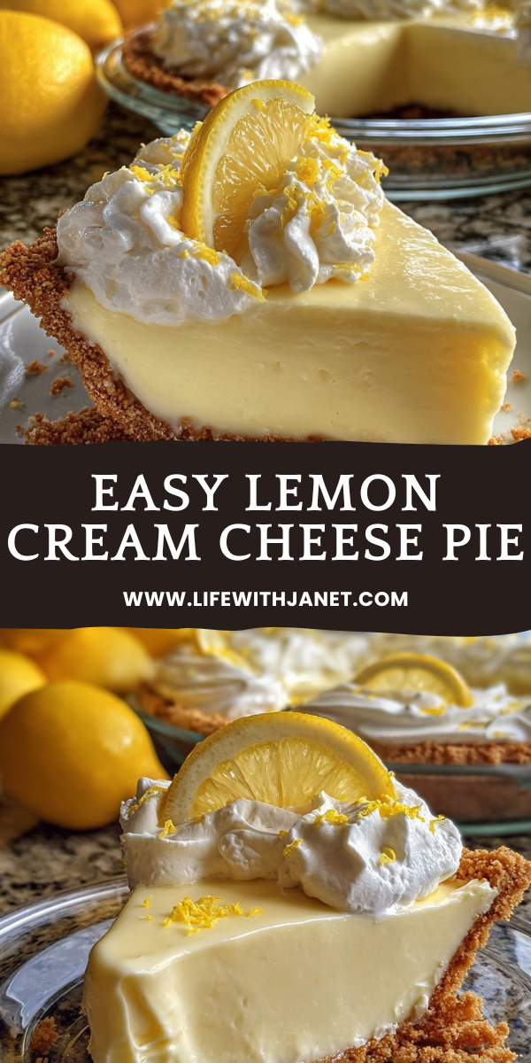 Easy Lemon Cream Cheese Pie