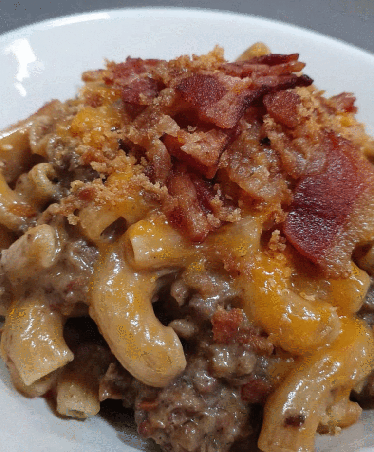 Loaded Bacon Cheeseburger Pasta
