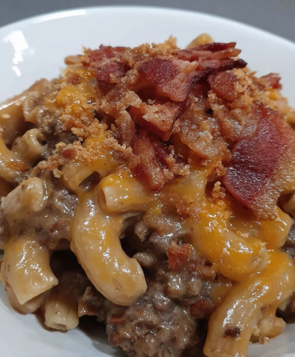 Loaded Bacon Cheeseburger Pasta