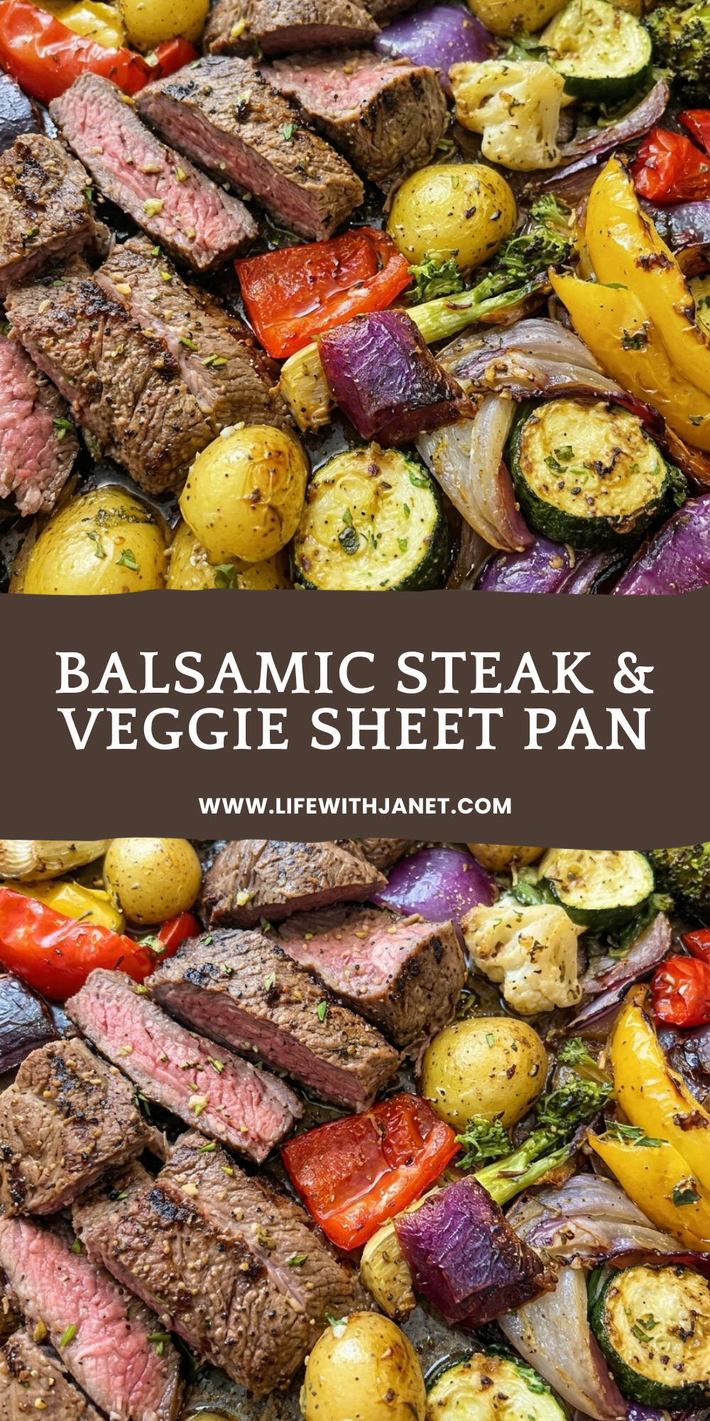 Balsamic Steak & Veggie Sheet Pan